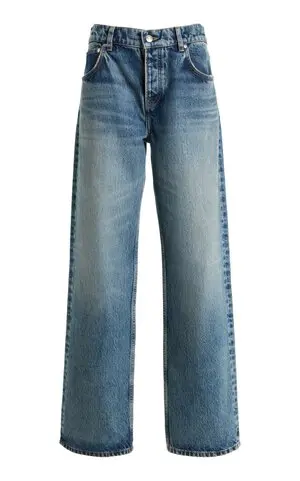 EB DENIM Baggy Rigid Mid-rise Wide-leg Jeans