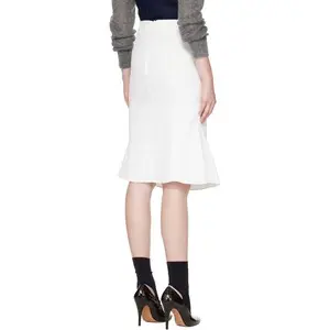 SHUSHU/TONG Ruffle-trimmed Flared Skirt