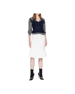 SHUSHU/TONG Ruffle-trimmed Flared Skirt