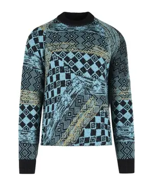 Dries Van Noten Macos Crewneck Knitted Sweater - Black