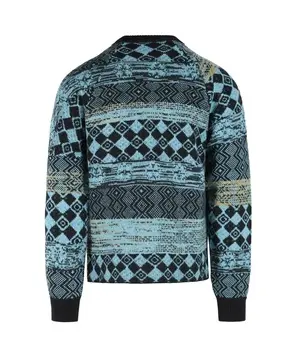 Dries Van Noten Macos Crewneck Knitted Sweater