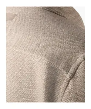 Zegna Suede Trim Patterned Shirt - Light Beige