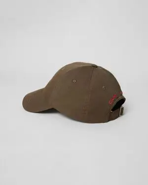Celine Triomphe Richelieu Cap In Light Cotton Twill