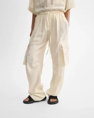 Phoebe Philo Drawstring Cargo Casual Pants