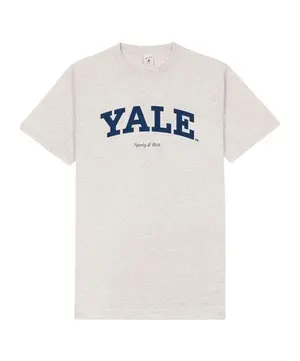 SPORTY  RICH Logo-print T-shirt - Grey