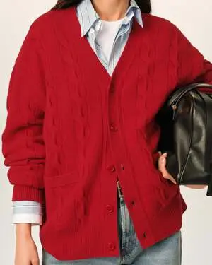 AMI Paris Long-sleeved Cardigan