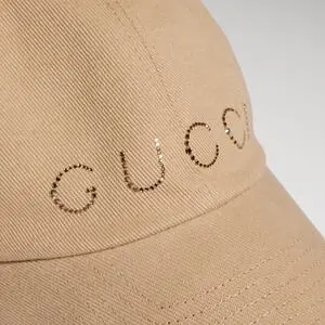 Gucci Printed Buttonless Crown Baseball Hat