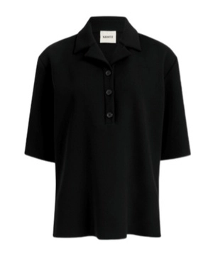 Khaite Three-quarter Sleeve Polo Shirt