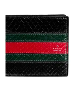 Gucci Web Trademark Bi-fold Wallet