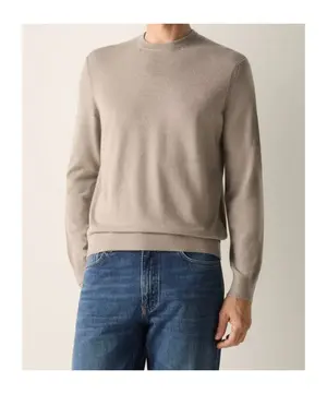 Zegna Oasi Cashmere Crewneck - Light Taupe