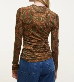 Farm Rio Luana Patterned Long-sleeve Top