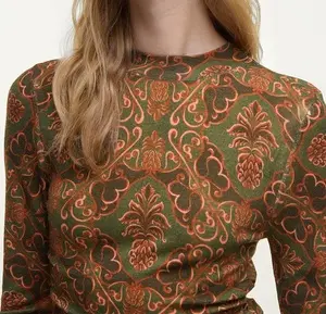 Farm Rio Luana Patterned Long-sleeve Top