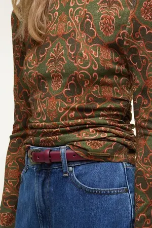 Farm Rio Luana Patterned Long-sleeve Top