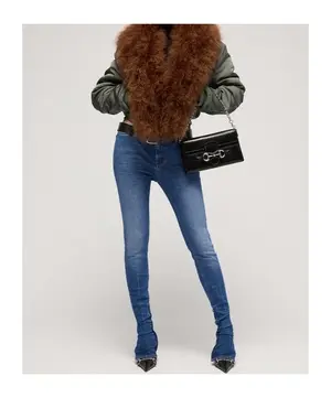 Gucci Fitted Stretch Jeans - Blue