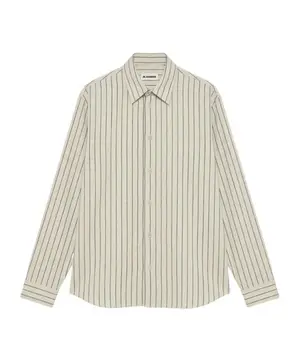 JIL SANDER Long-sleeved Shirt - Cream