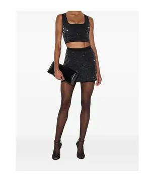 Elisabetta Franchi Knit Top With Sequins