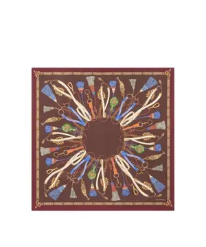 Etro Silk Scarf With Charm Motif