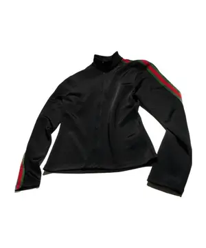 Gucci Viscose Jersey Zip Jacket With Web
