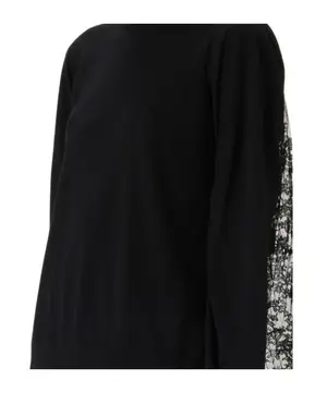 Blumarine Long Sleeve Sweater - Black