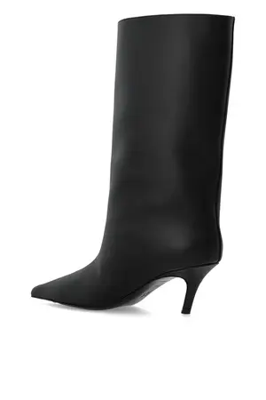 Amina Muaddi Fiona Pointed-toe Ankle Boots