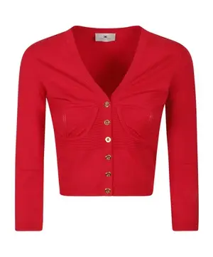 Elisabetta Franchi Corset-style V-neck Cardigan