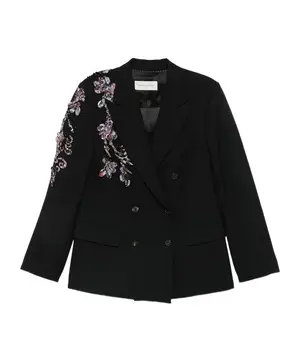 Dries Van Noten Double-breasted Suit Jacket - Black