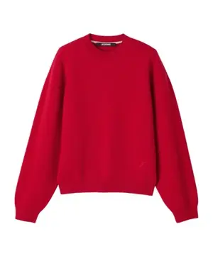 Jacquemus Crew-neck Long-sleeve Sweatshirt - Red