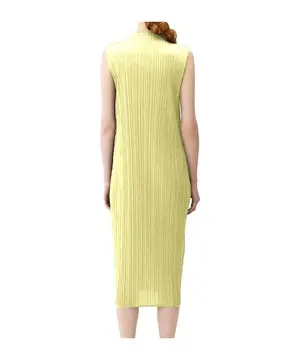 Issey Miyake Ruched High-neck Dress