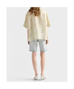 Prada Floral Print Old Linen Shirt