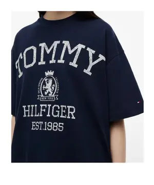 Tommy Hilfiger Logo-print Drop-shoulder T-shirt