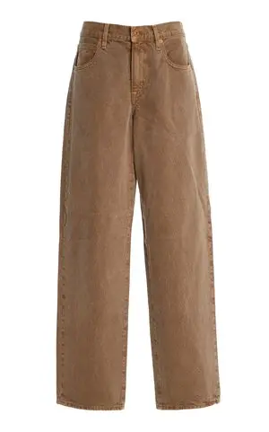 SLVRLAKE Jamie Rigid Mid-rise Curve Jeans - Brown