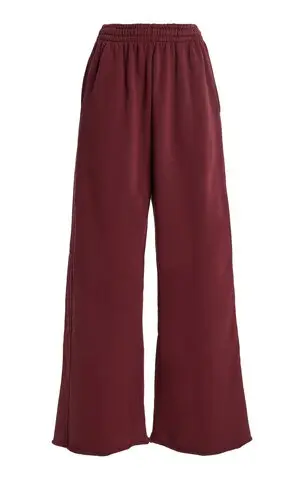 SLVRLAKE Cotton Wide Sweatpants - Red