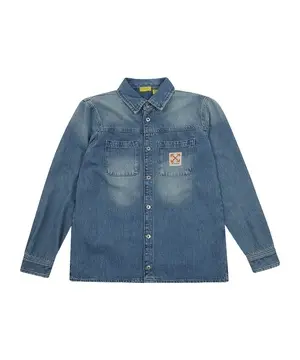 Off-White Logo-patch Denim Shirt
