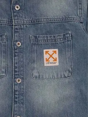 Off-White Logo-patch Denim Shirt