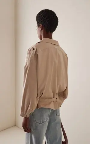 RE/DONE Debbie Belted Cotton-blend Jacket