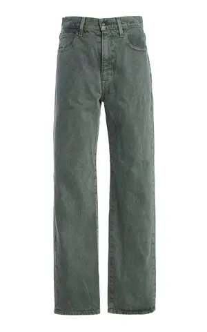 SLVRLAKE London Rigid High-rise Straight-leg Jeans - Green