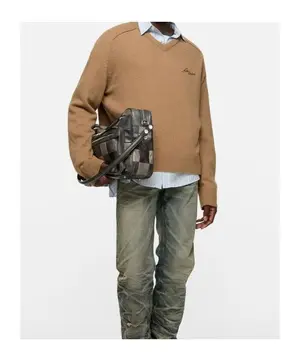 Acne Studios Camel Hair V-neck Sweater
