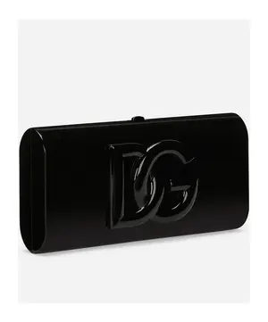Dolce & Gabbana Dolce Gabbana Logo Embossed Box Clutch Bag