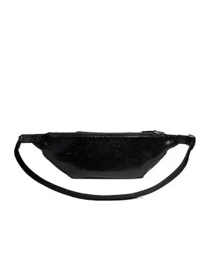 Gucci Flatpack Python Small Belt Bag - Black