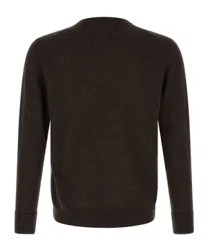 BALLANTYNE Diamond Intarsia V-neck Sweater