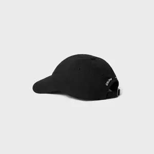 Celine Triomphe Richelieu Cap In Light Cotton Twill