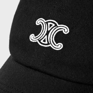 Celine Triomphe Richelieu Cap In Light Cotton Twill