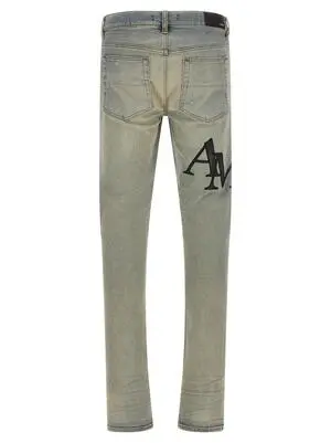 Amiri Staggered Logo' Jeans