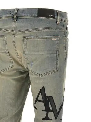 Amiri Staggered Logo' Jeans