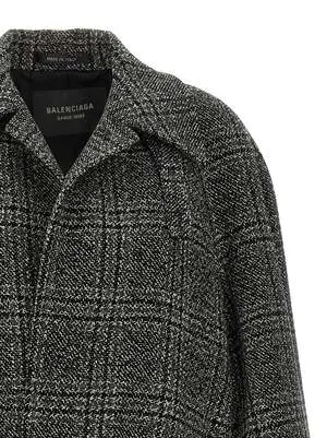 Balenciaga One Layer' Coat - Black