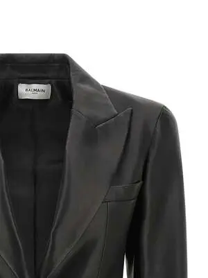Balmain Leather Blazer
