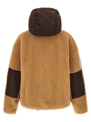 Dsquared2 Teddy Reversible Jacket With Logo Patch