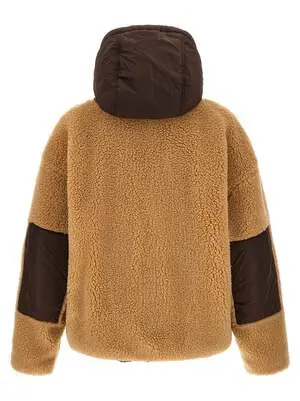 Dsquared2 Teddy Reversible Jacket With Logo Patch
