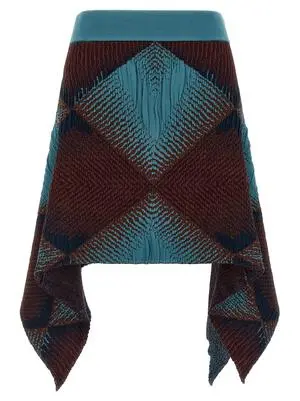 KIKO KOSTADINOV Ikat Argyle' Skirt - Blue