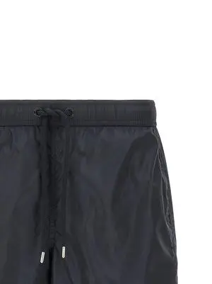 Moncler Logo Patch Swim Shorts - Blue